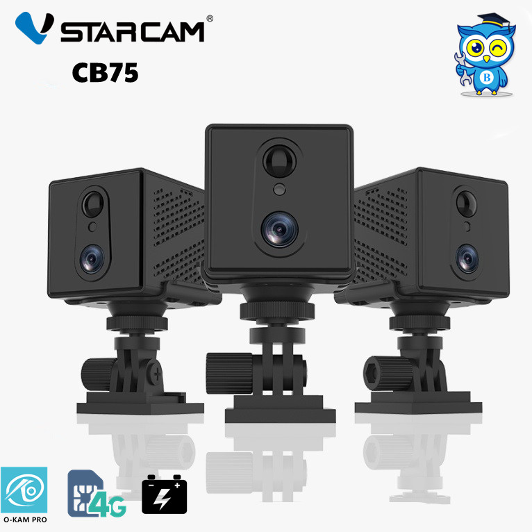 Vstarcam CB75 SIM กล้องใส่ซิม 4G มีแบตเตอรี่ในตัว คมชัด 3ล้าน ดูออนไลน์ ...