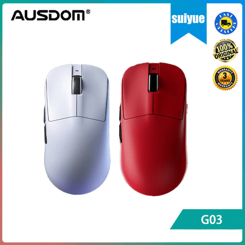 AUSDOM G03 เมาส์ E-sports เกม Star Flash Dual 8K การตรวจจําลองที่สาม ...