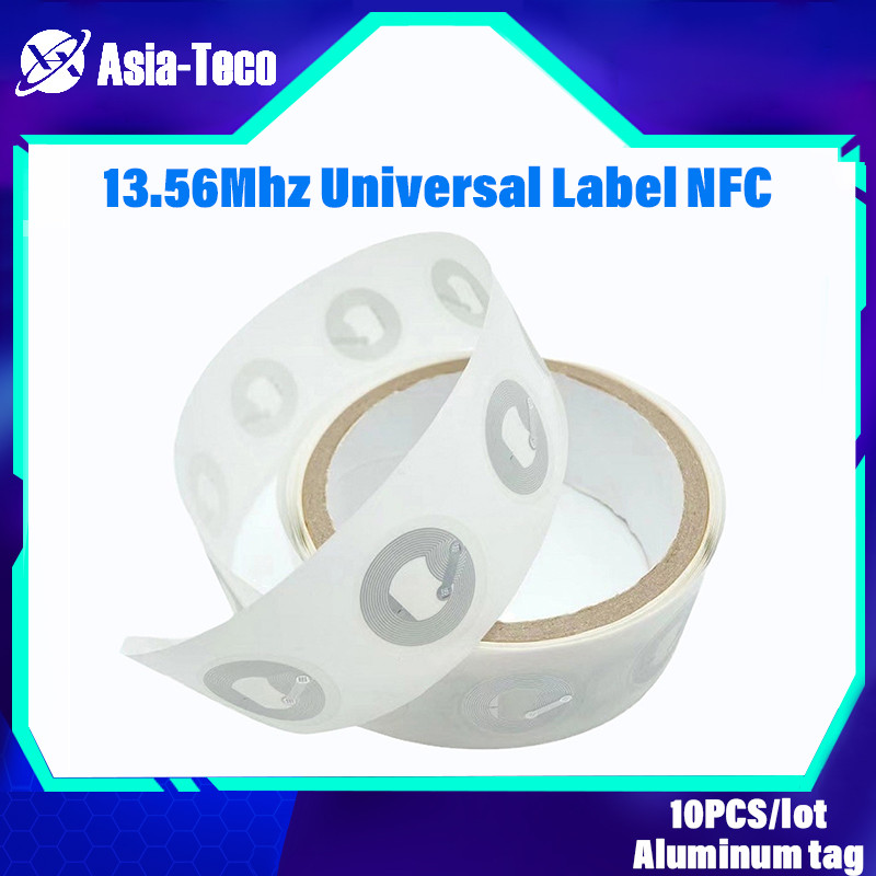 10PCS 13.56MHz Ntag213 Ntag215 Universal Label NFC TAG สติกเกอร์ RFID ...