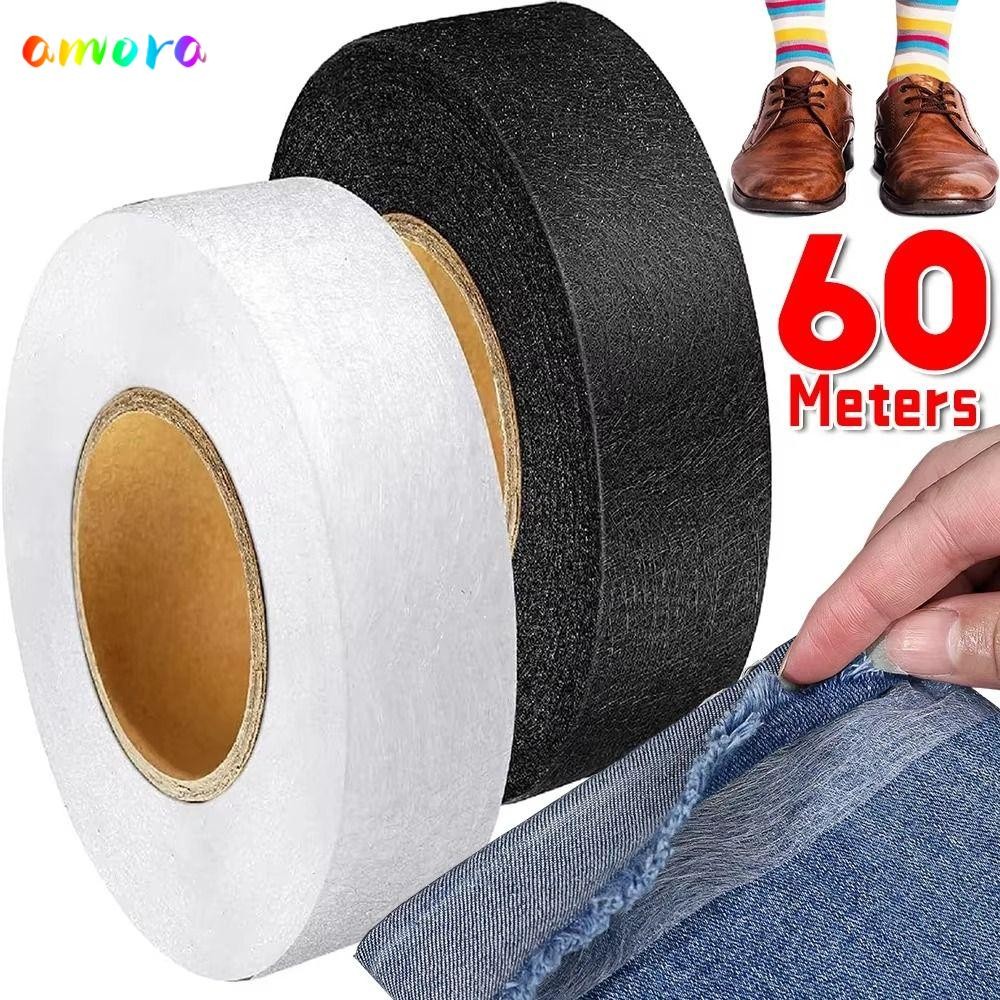 เทปกาว AMORA Interlining, 60M DIY เย็บ Interlining, เครื่องมือเย็บผ้าสองด้านไม่ทอที่ทนทานสําหรับ ...