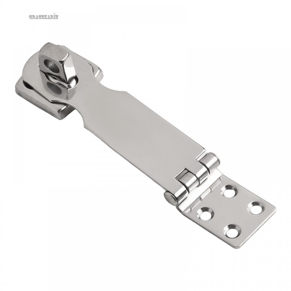 1 ชิ้นทนทาน Marine Grade เรือหมุน Eye Locking Hasp Latch ในสแตนเลส ...