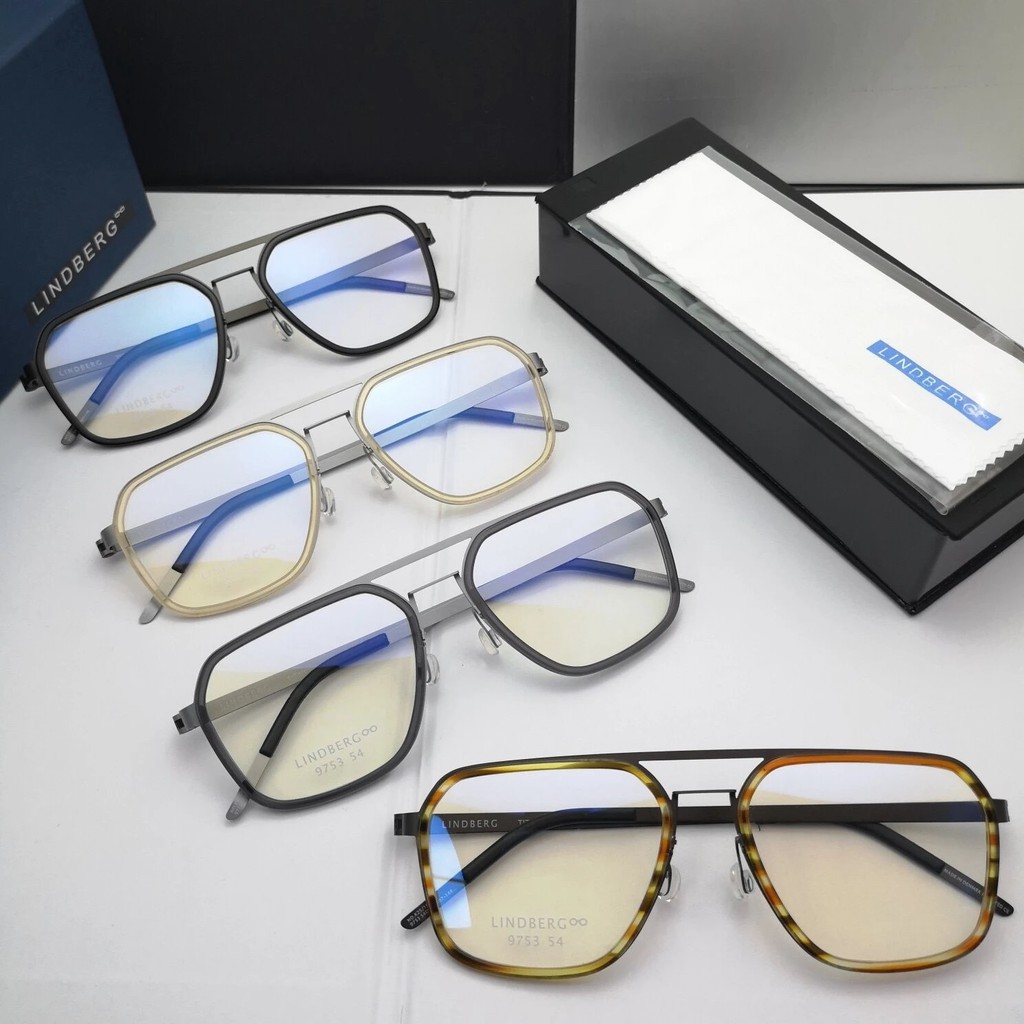 แว่นตากรอบแว่นสายตาผู้ชาย LINDBERG 9753 แว่นตาสายตาสั้นผู้หญิง กรอบ ...