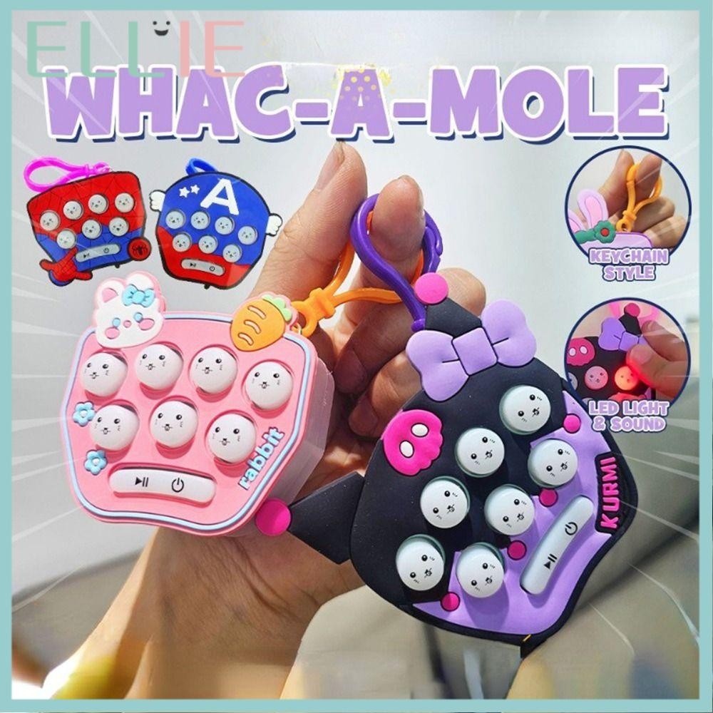 ELLIE พวงกุญแจเกมบรรเทาความเครียด, Bouncy Bubble Whac-A-Mole Pop It ...