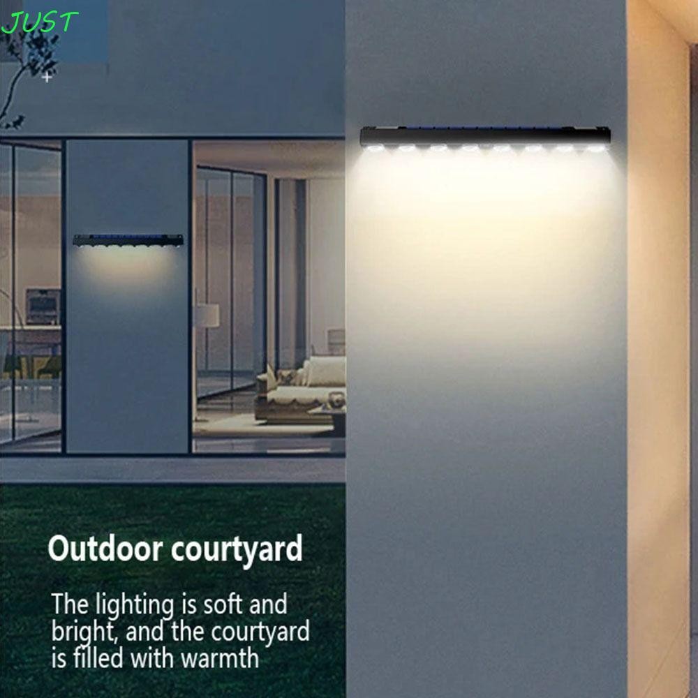 Just Courtyard ไฟตกแต่งสวน, โคมไฟติดผนังพลังงานแสงอาทิตย์ Super Bright ...