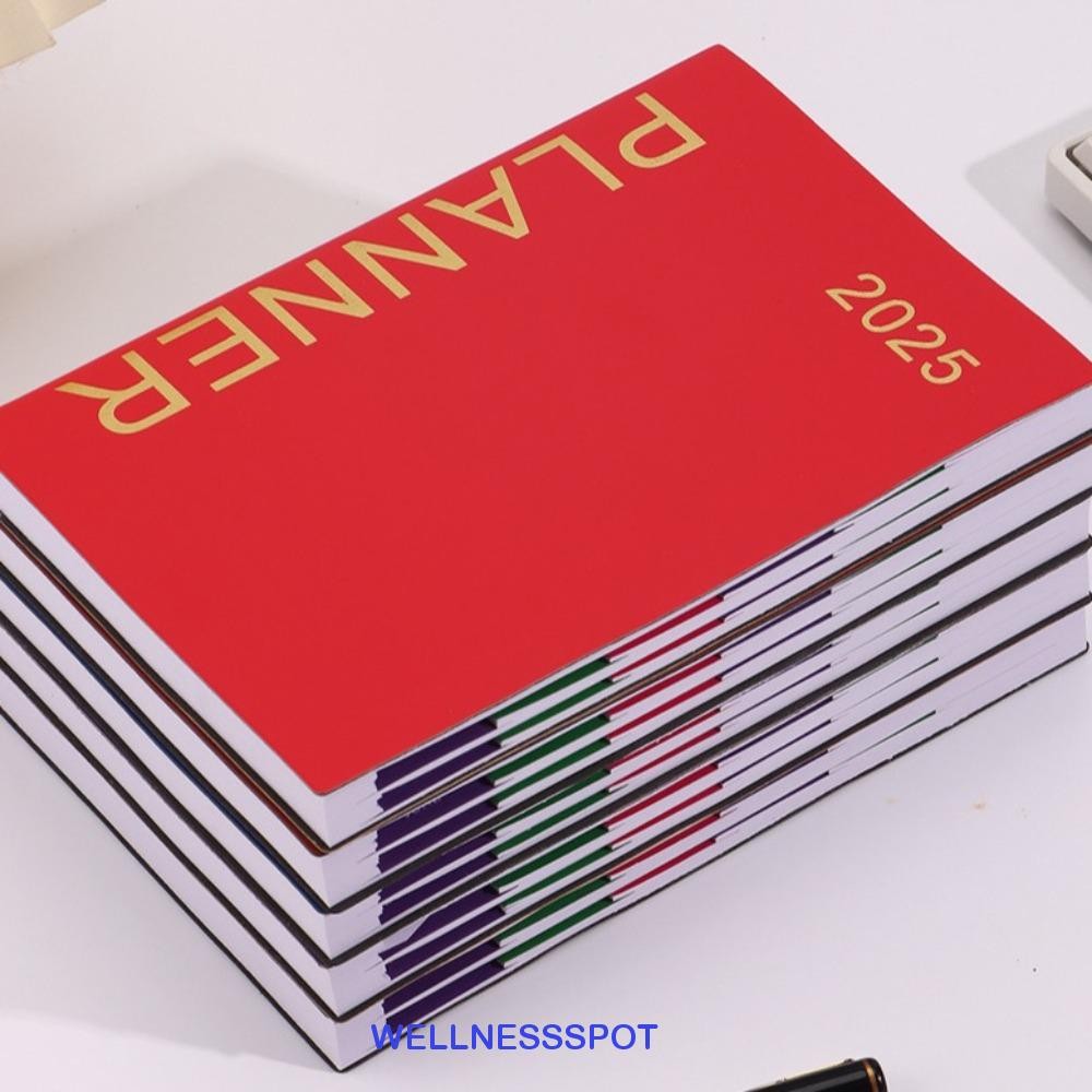 Wellnessspot 2025 Schedule Planner Notepad, Thicken แผนประสิทธิภาพภาษาอังกฤษ, การออกแบบ Index 5 ...
