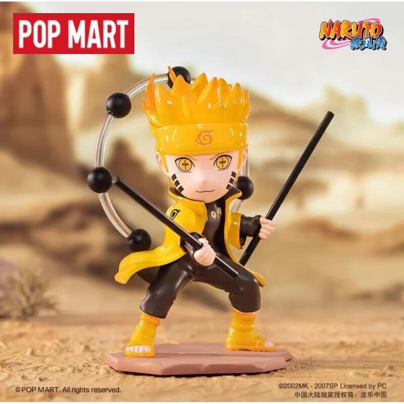Popmart POPMART Naruto Ninja Wars Mystery Box Sasuke Naruto Model ...
