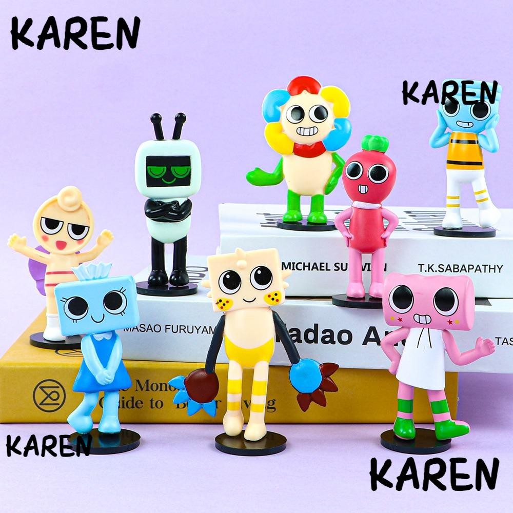 Karen ตุ๊กตาโลกของ Dandy, DIY PVC Dandys World Figures ของเล่น, Mini ...