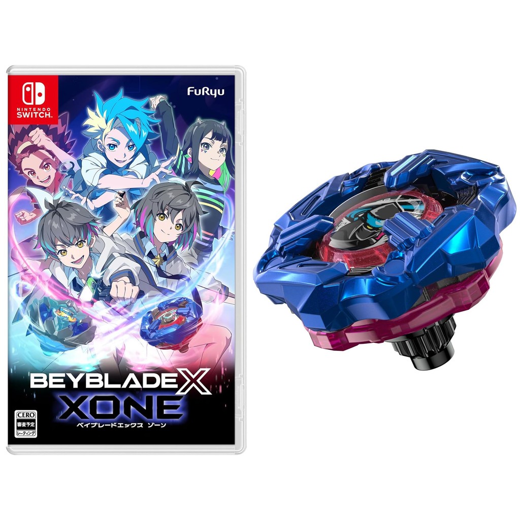 Beyblade X XONE (Beyblade X Zone) -Switch [Shinobi Knife 4-60LF Metal Coat: Blue included ...