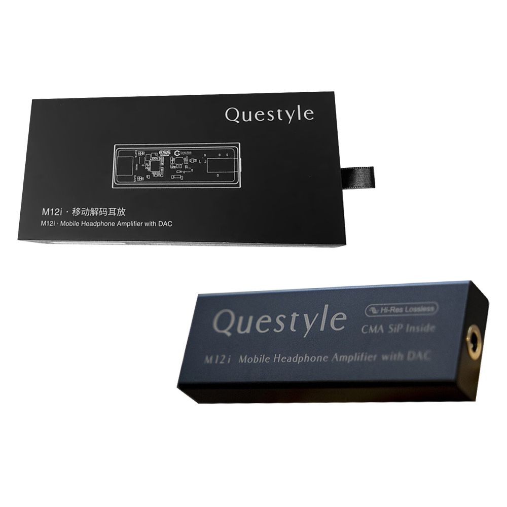 Questyle M12i Mobile Headphone Amplifier with DAC (Black) - 3.5mm Headphone Jack | Shopee Thailand