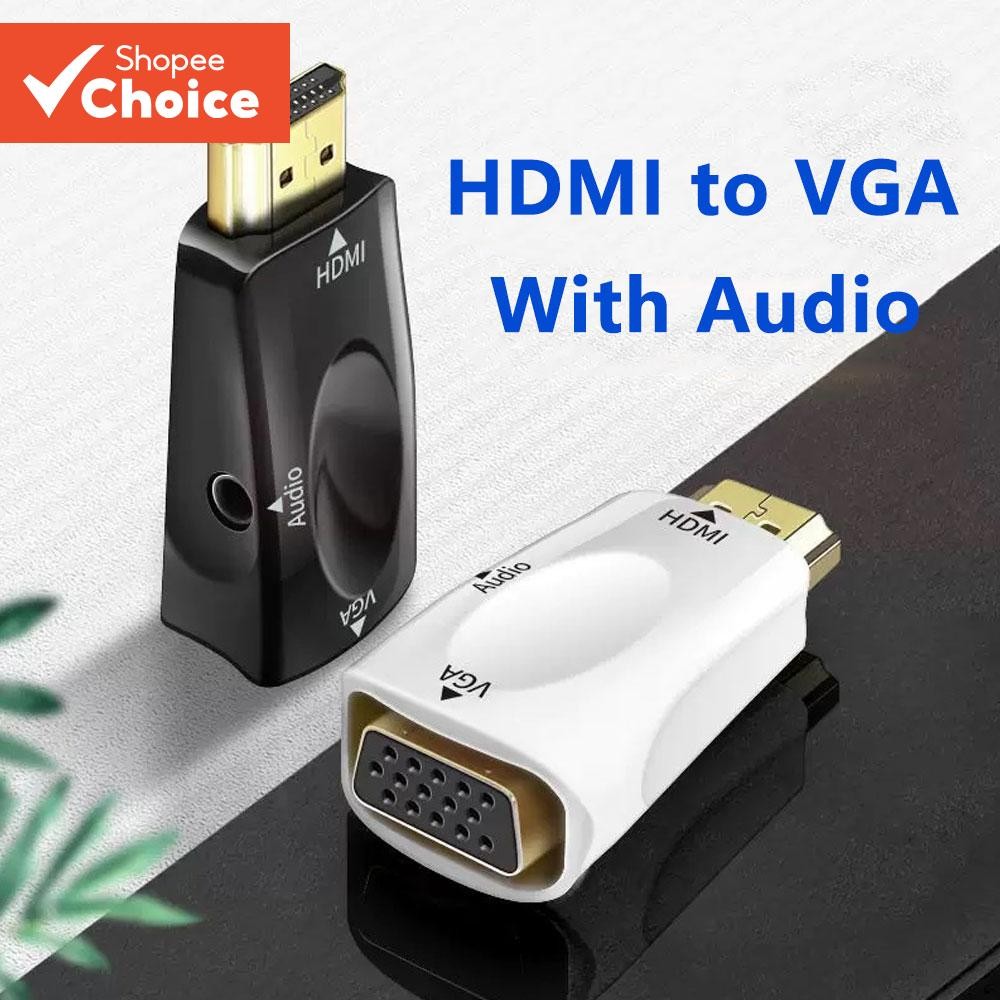 [Shopee Choice] HDMI เข้ากันได้กับ VGA Converter ชายไป Famale อะแดปเตอร ...