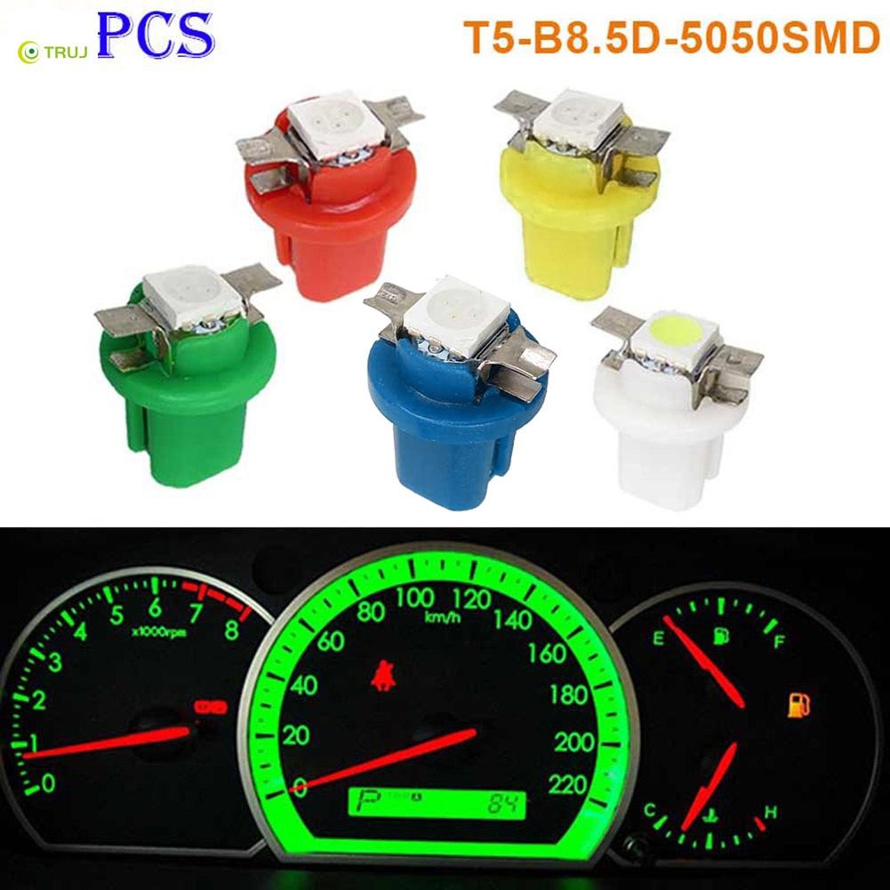 10pcs T5-B8.5D-5050smd LED SMD โคมไฟรถวัดความเร็ว Dash หลอดไฟแดชบอร์ด ...