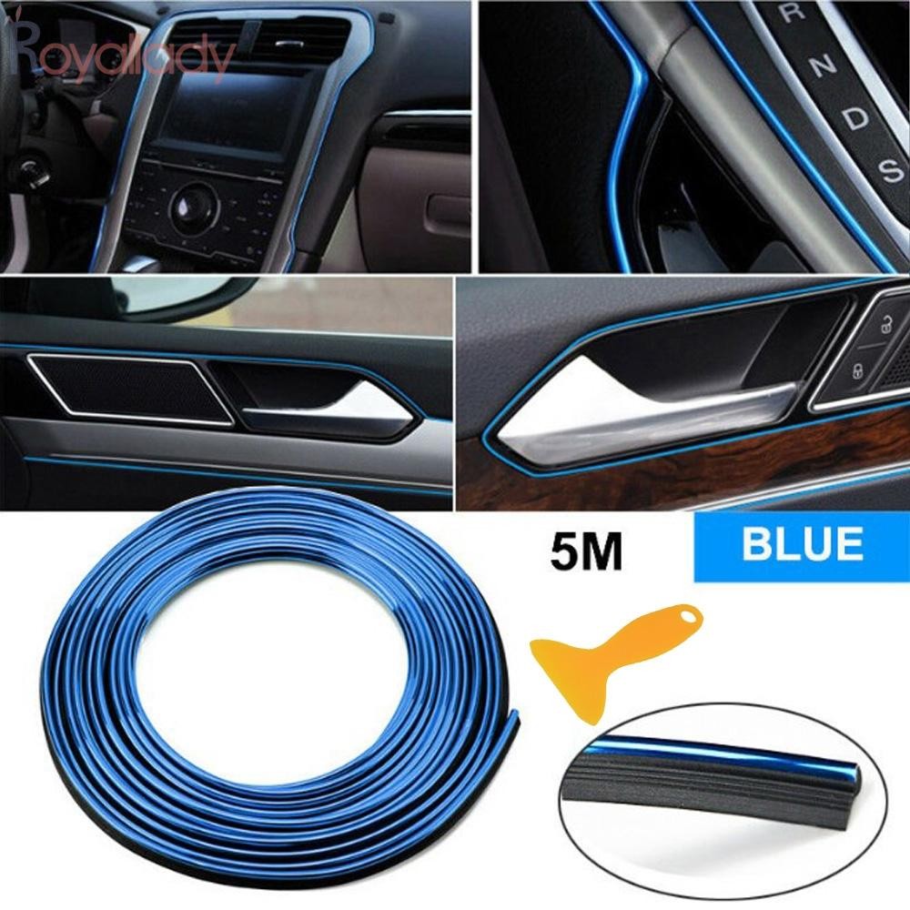 Car Strip Trim 5 เมตร Chrome-plated PVC + plating อุปกรณ์เสริมทดแทน ...