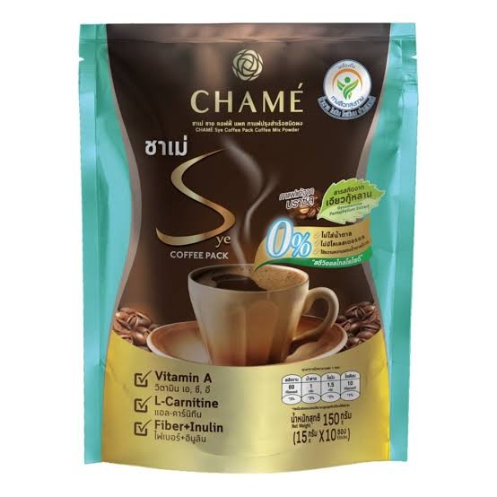 กาแฟ ชาเม่ ซองสีเขียว เจียวกู่หลัน CHAME COFFEE (10 ซอง) | Shopee Thailand