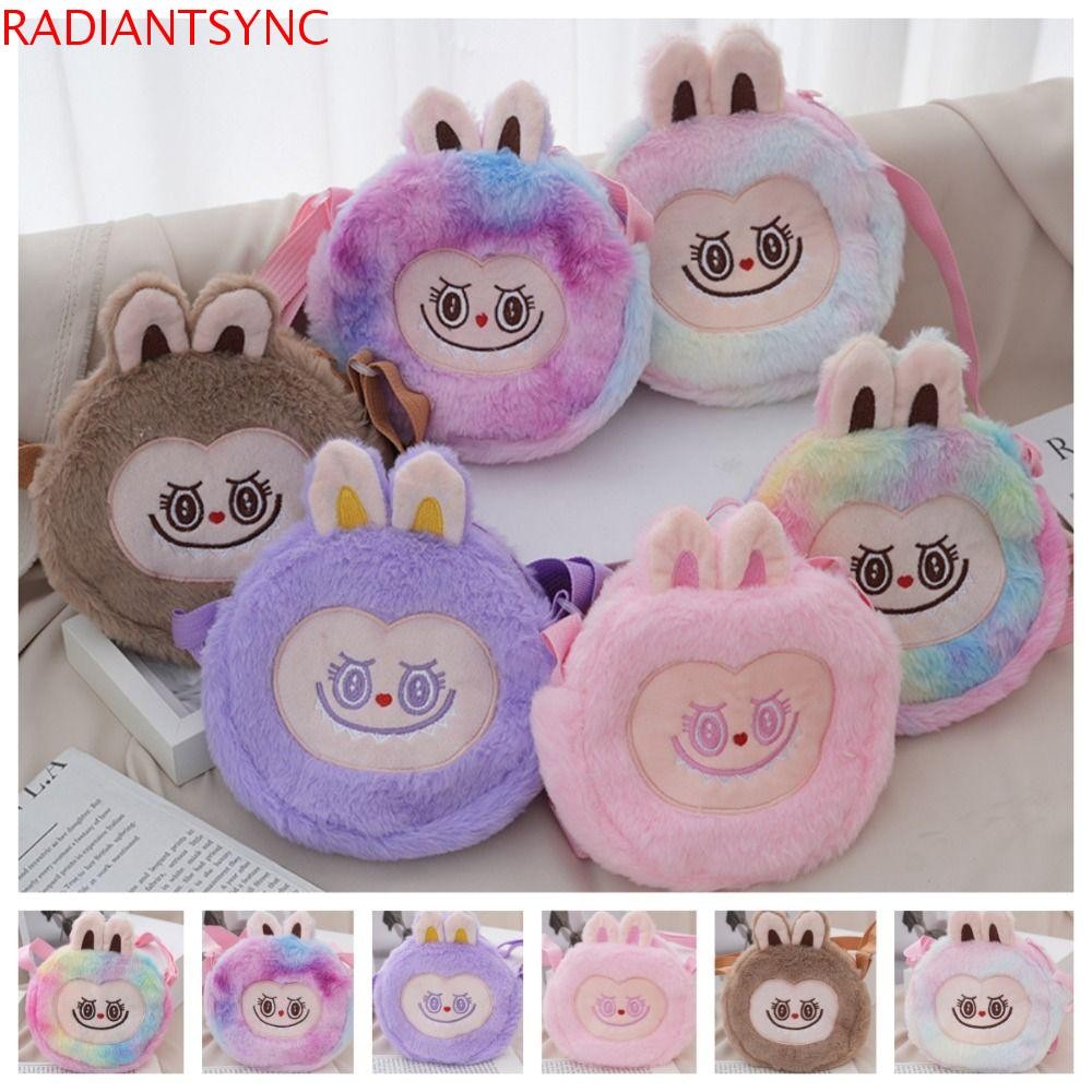 Radiantsync Labubu กระเป๋าสะพายข้าง, การ์ตูนน่ารัก Labubu Time กระเป๋าสะพาย, แฟชั่นสไตล์เกาหลี ...