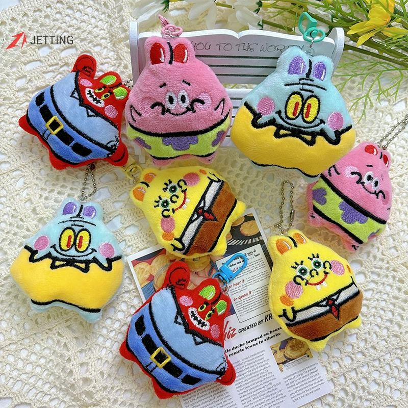Jtth น่ารัก SpongeBob SquarePants จี้ตุ๊กตาของเล่นตุ๊กตาพวงกุญแจกระเป๋า ...