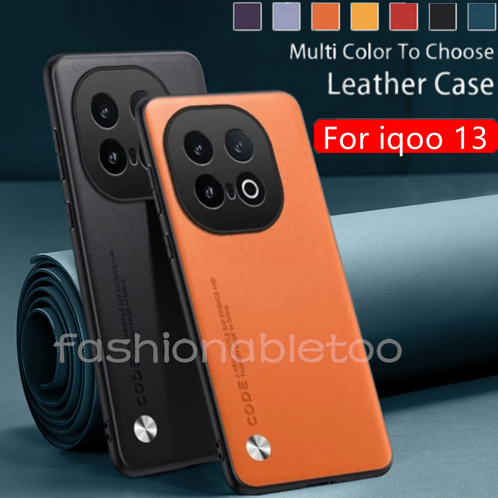 หนัง PU Texture เคสโทรศัพท์สําหรับ Vivo iqoo 13 iqoo13 1 3 Vivoiqoo13 ...