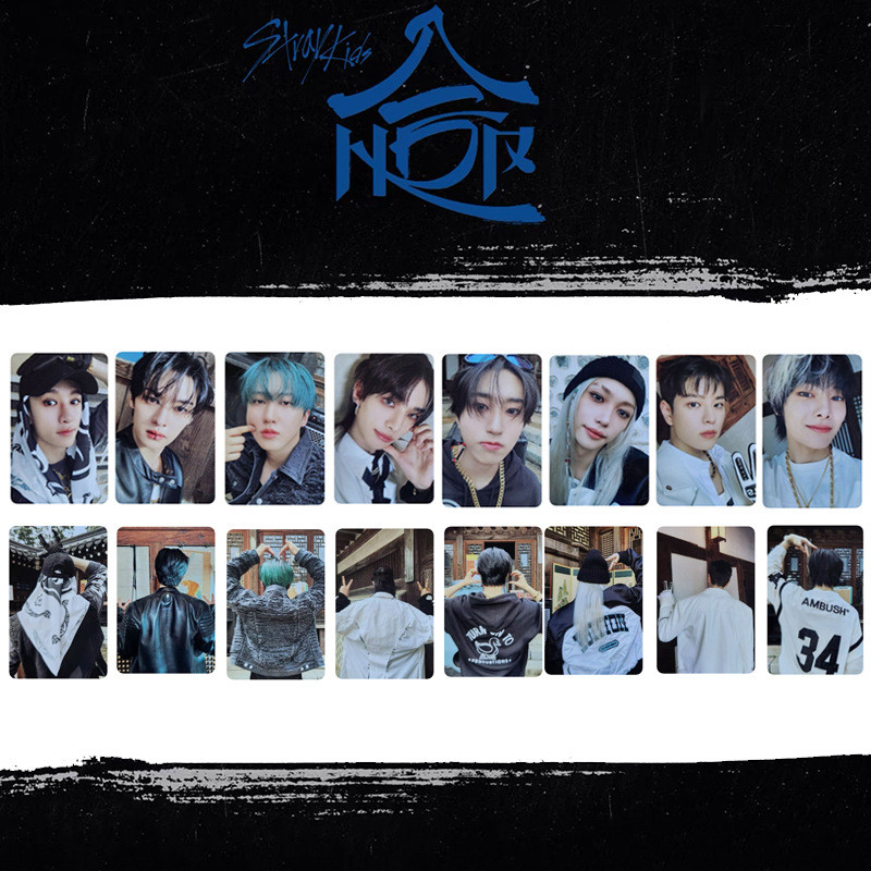 Kpop Stray Kids Hop อัลบั้มการ์ด 3 นิ้วการ์ดขนาดเล็กปกติการ์ดสองด้านคอ ...