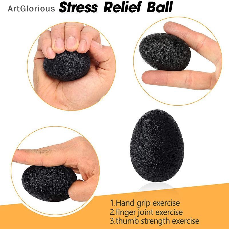 Art ซิลิโคน Hand Grip Ball ไข่ Gym ฟิตเนสนิ้วมือ Heavy Exerciser ...