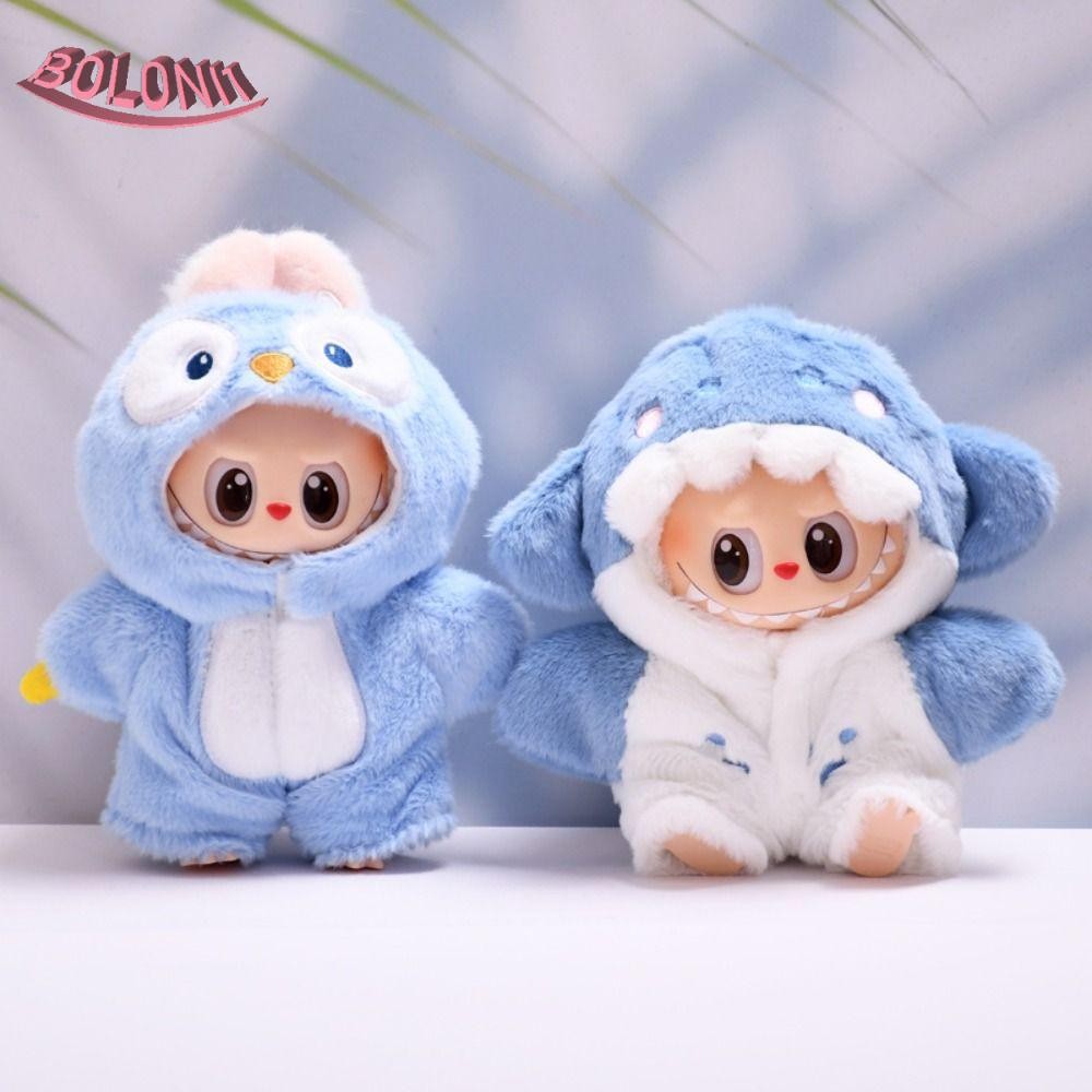 BO นั่ง Labubu Time ผ้า, Penguin Shark Labubu ตุ๊กตาการ์ตูนบอดี้สูท ...