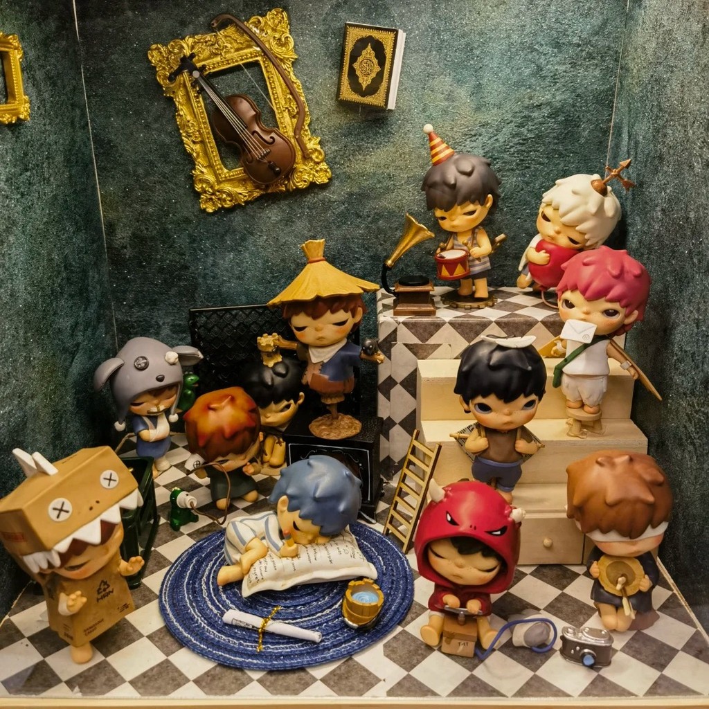 Popmart HIRONO 4V Popmart HIRONO Gift MIME series ตุ๊กตาน่ารัก Popmart ...