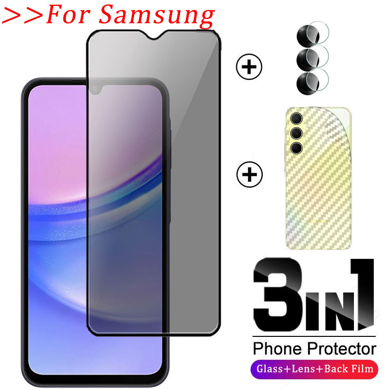 ฟิล์มกระจก เต็มจอ กันมองกันเสือก ฟิล์ม กันมองข้าง สำหรับ Samsung ss Galaxy A55 A54 A53 A52 A52s ...