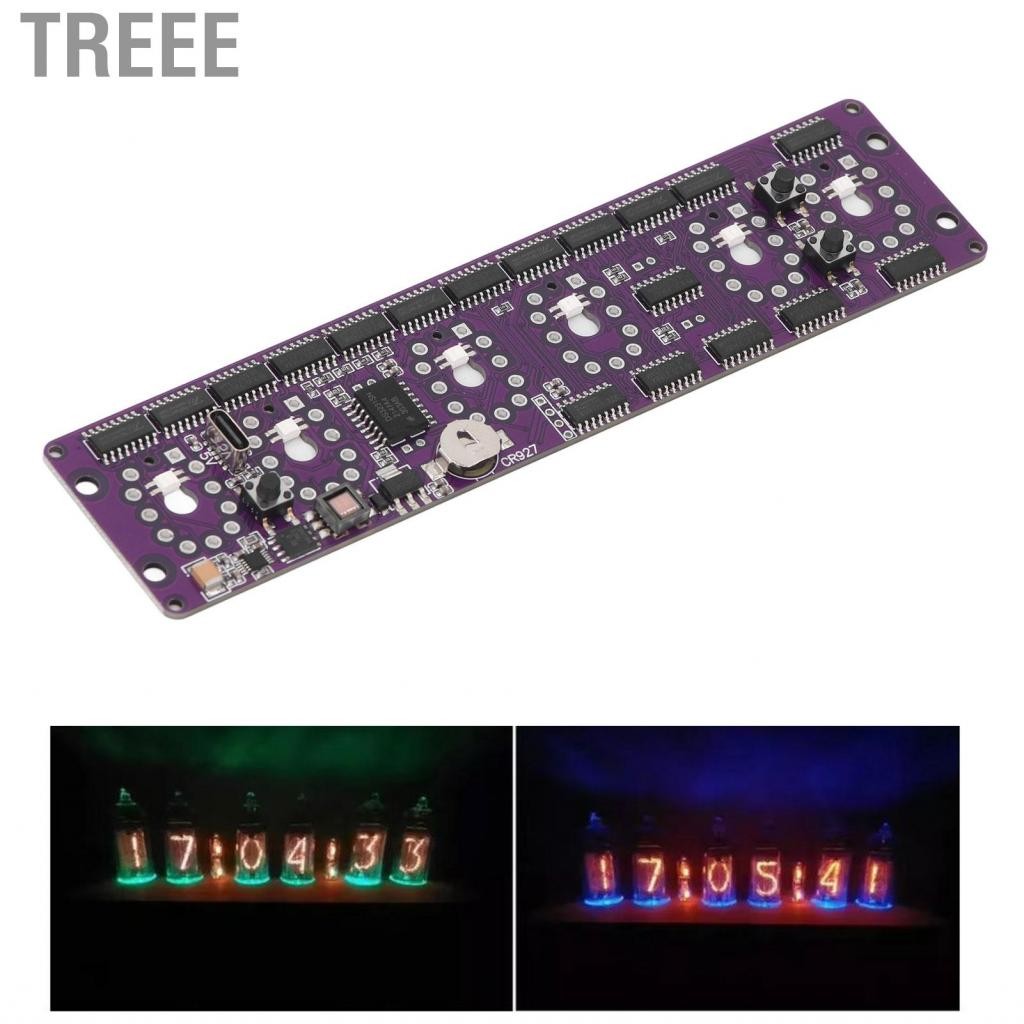 Treee Nixie Clock Circuit Board โมดูลหลอดดิจิตอล 5V 2A ดีไซน์วินเทจ ...