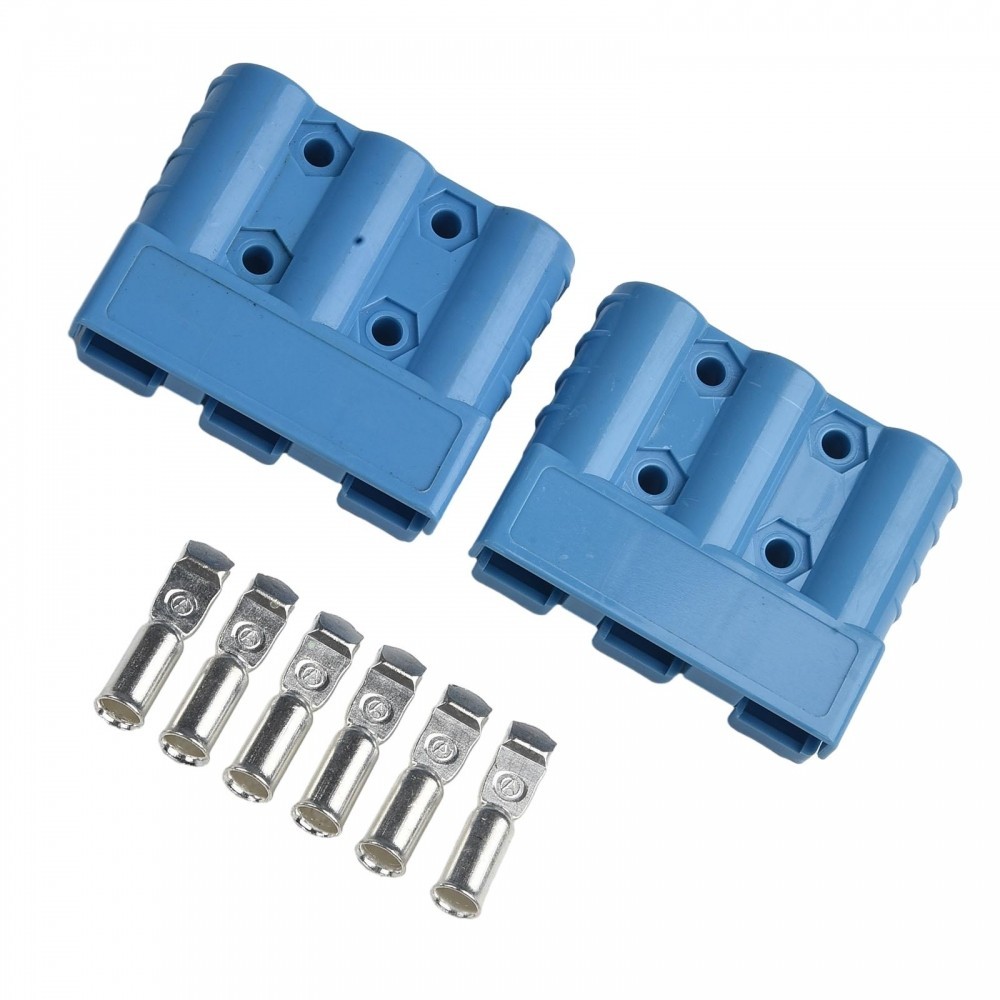 Blue For Anderson Style 3 Pin 50A Plug Connector for Solar Power ...