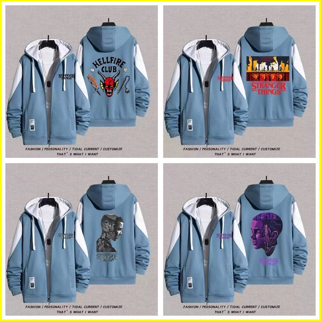 Bx Netflix Stranger Things Season 5 Hellfire Club อะนิเมะซิป Hoodie ...