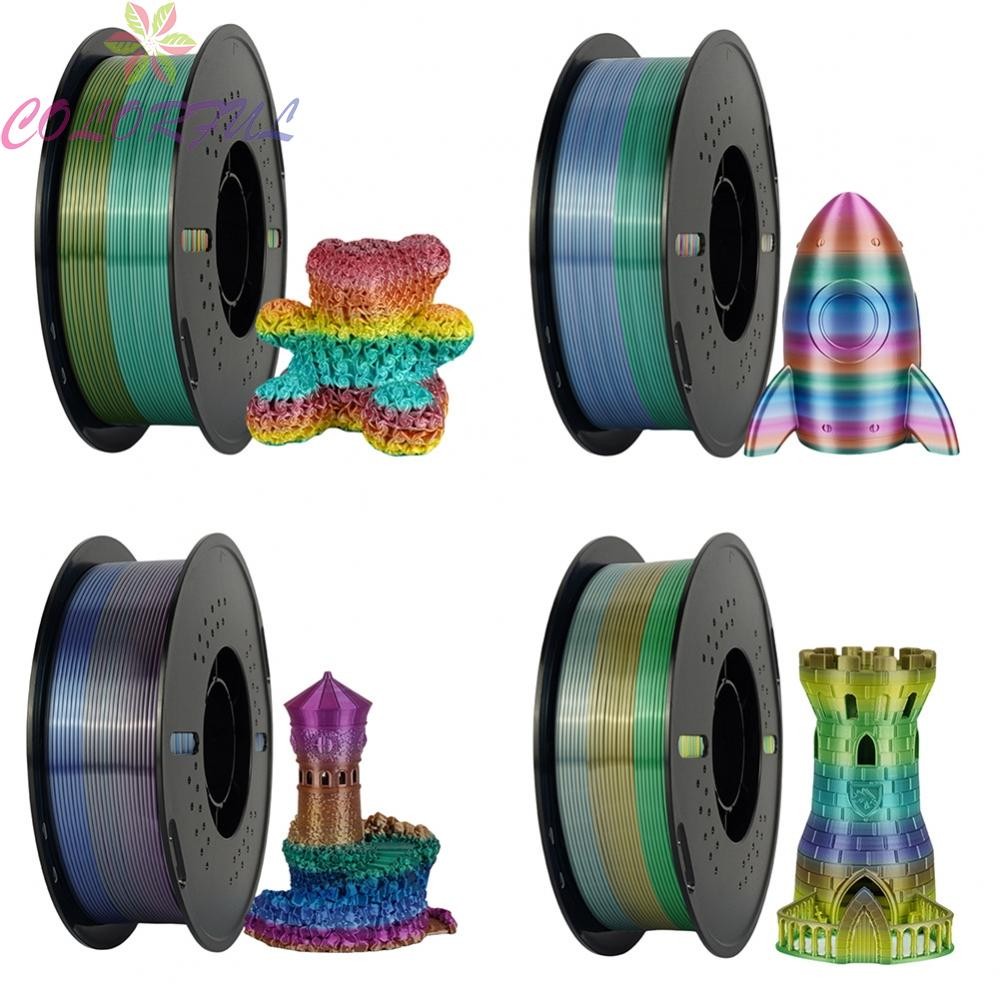 Ombre Design Silky Gradient Color Filament เข้ากันได้กับรุ่น FDM ...