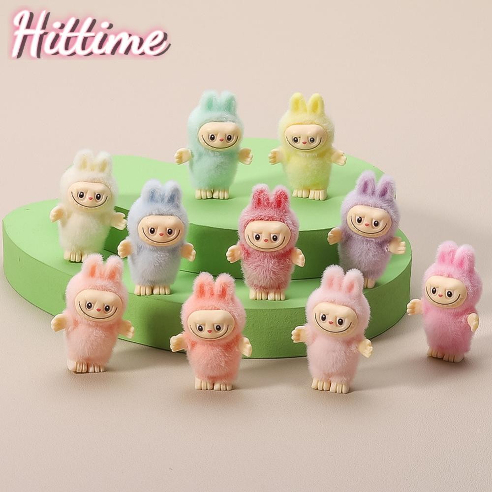 Hittime Mini Labubu ตุ๊กตาเด็กตกแต่งรถคอนโซลกลางรถน่ารัก Bubble Matt ขนาดเล็กน่ารัก Diy อุปกรณ์ ...