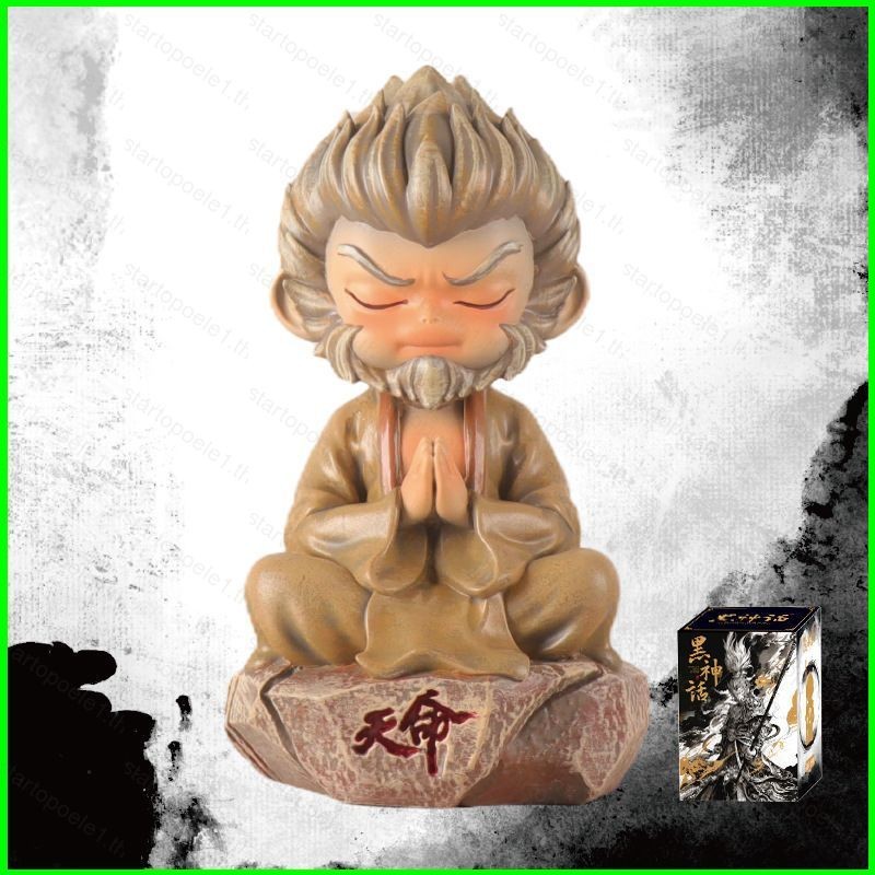 ST1 กล่องตาบอด 6 ชิ้น Black Myth Wukong Action Figure Winning Buddha ...