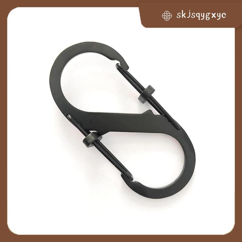 skjsqygxyc Outdoor Camping Multi-Function Hook สแตนเลส S-Shaped Figure 8 ล็อค Carabiner กระเป๋า ...