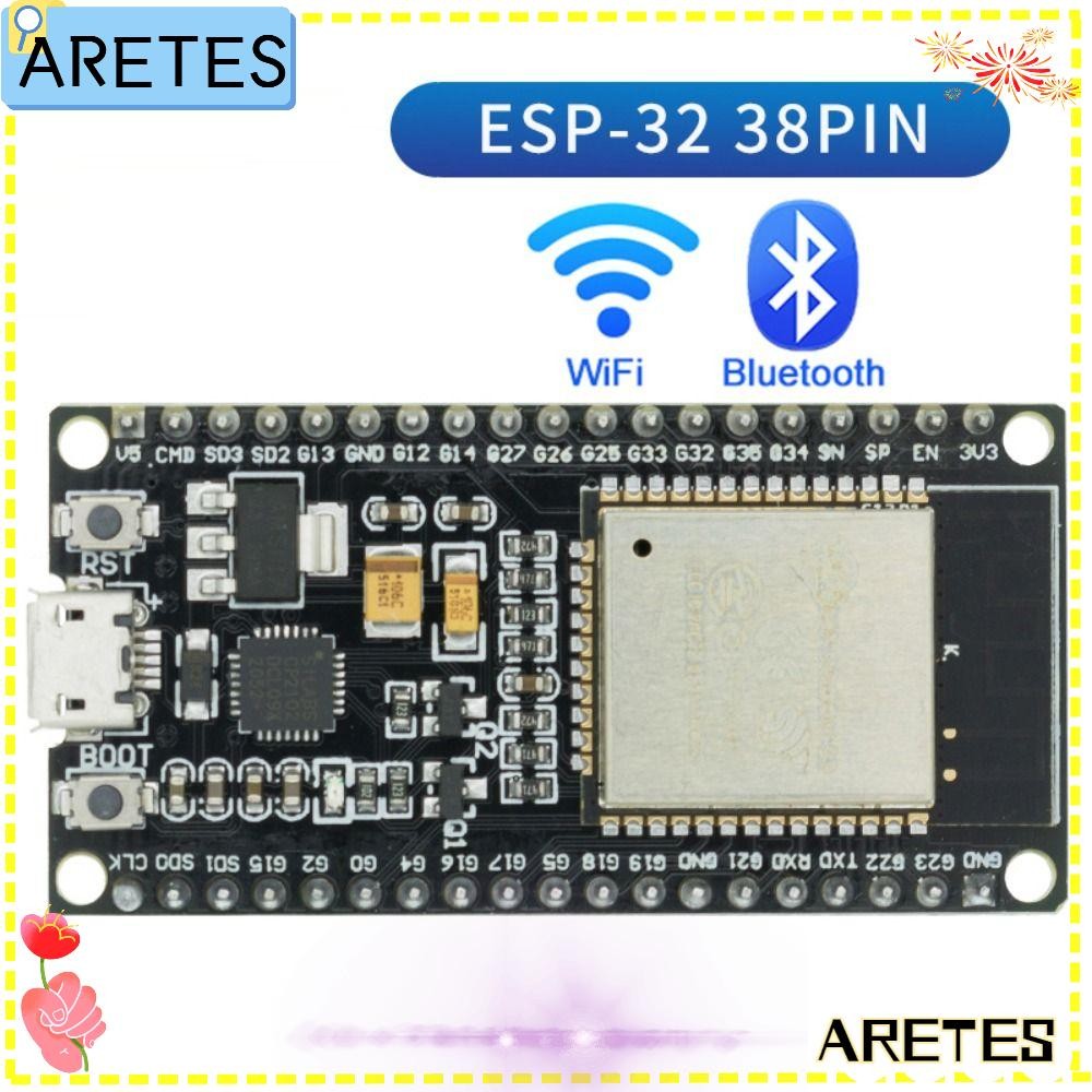 ARETS ESP32 ESP-32S บอร์ดพัฒนา, ESP-WROOM-32 Dual-Mode WiFi + บลูทูธไมโครคอนโทรลเลอร์โปรเซสเซอร์ ...