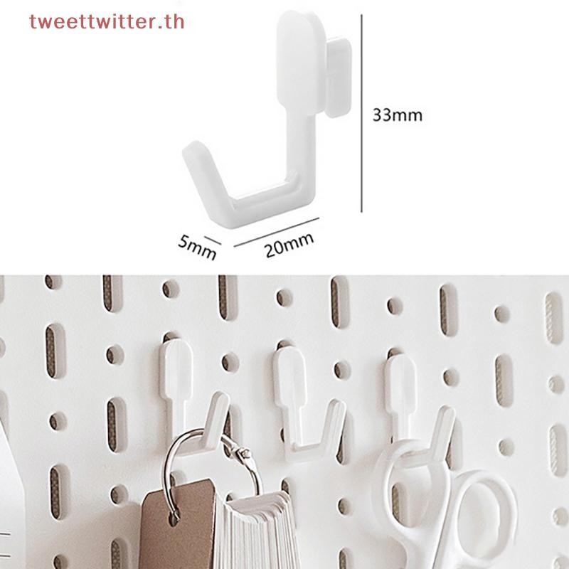 Tweet 5 ชิ้น Peg Board อุปกรณ์เสริมพลาสติก Pegboard ตะขอ Pegboard Hook Peg Board เครื่องมือ ...