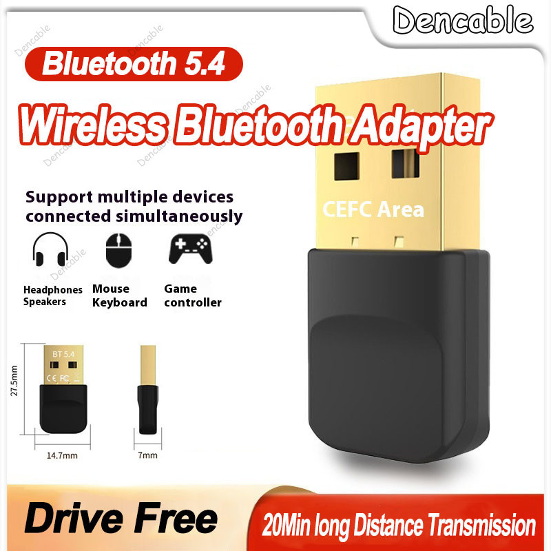 ลําโพงบลูทูธพกพา 5.4 2-in-1 USB Receiver Transmitter Driver ฟรี Plug ...