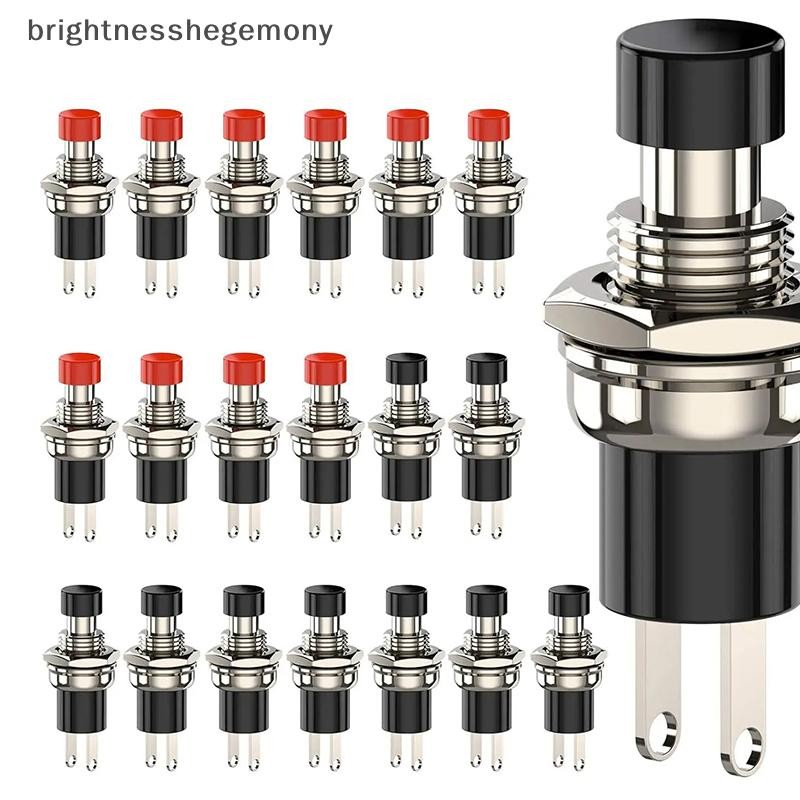 BGTH 20pcs Momentary Push Button Switch, 1A 250VAC SPST Mini Pushbutton Switches ปกติเปิด (NO ...
