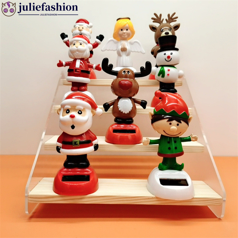 Jh 1 ชิ้นคริสต์มาสพลังงานแสงอาทิตย์อัตโนมัติ Swing ตุ๊กตาสร้างสรรค์ ...