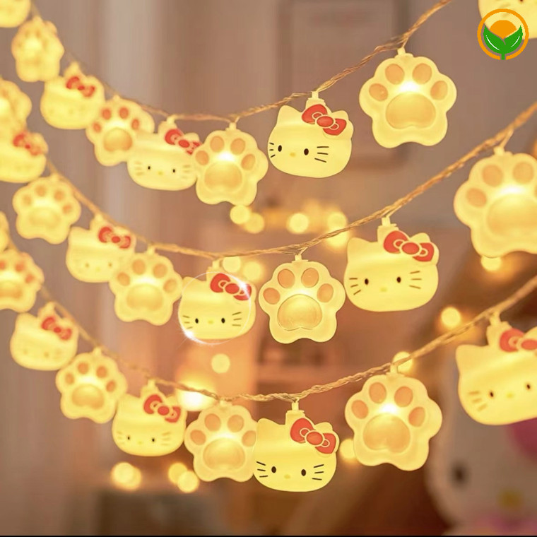 1.5m Kawaii Hello Kitty Cinnamoroll Light String - แบตเตอรี่ขับเคลื่อน ...