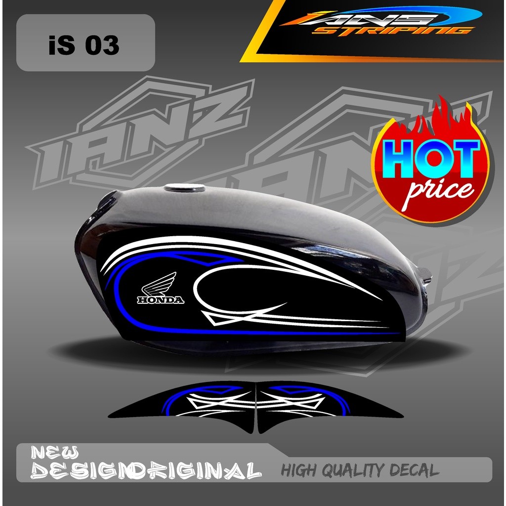 STRIPING CB 100 STANDART / สติ๊กเกอร์ CB 100 CUSTOM HOLOGRAM และ NON ...