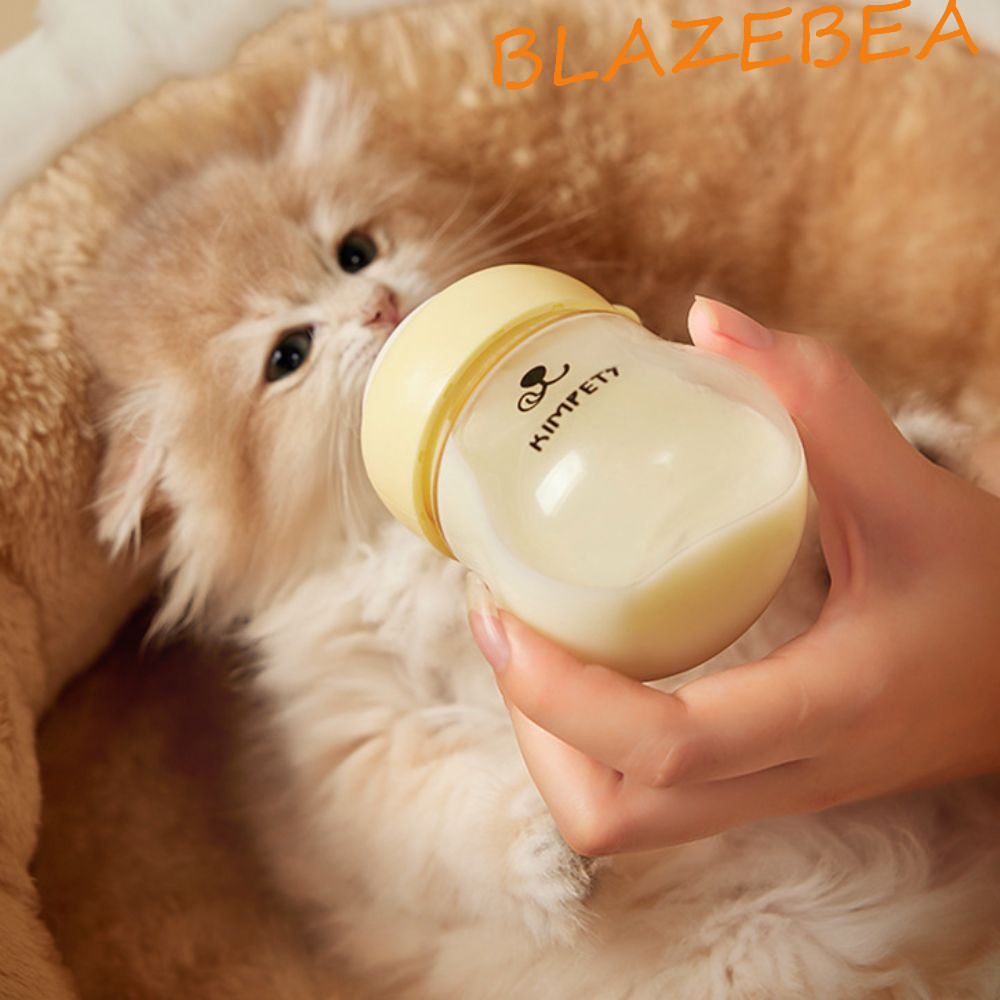 Blazebea ขวดนมลูกแมวลูกสุนัข, ขวดนมพยาบาลสัตว์เลี้ยงขนาด Anti-Chokerke, อุปกรณ์สัตว์เลี้ยง 80ml ...