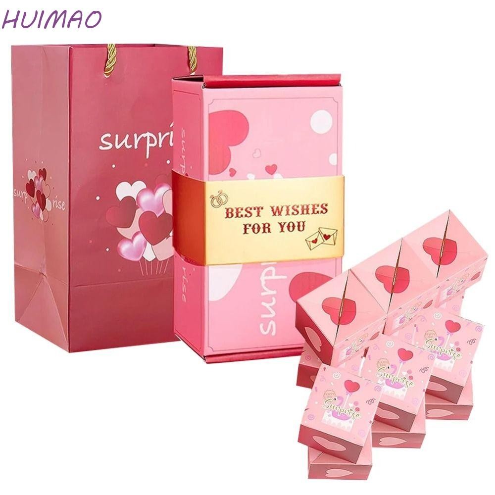 HUIMAO Surprise Bounce Box, Paper Luxury Cash Explosion Gift Box, New ...