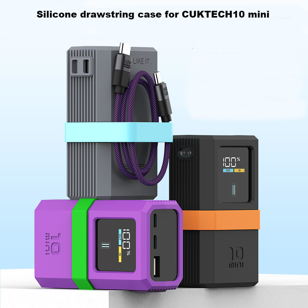 เคสซิลิโคนสําหรับ CUKTECH No.10 mini Power Bank Fast Charger Anti-Lost ...