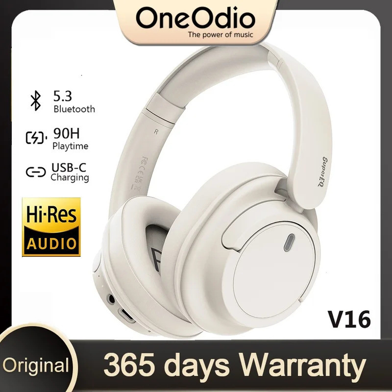 หูฟังไร้สาย Bluetooth 5.3 Oneodio SuperEQ V16 ไดรเวอร์ขนาด 40 มม. เวลาเล่น 90 ชั่วโมง หูฟัง ...