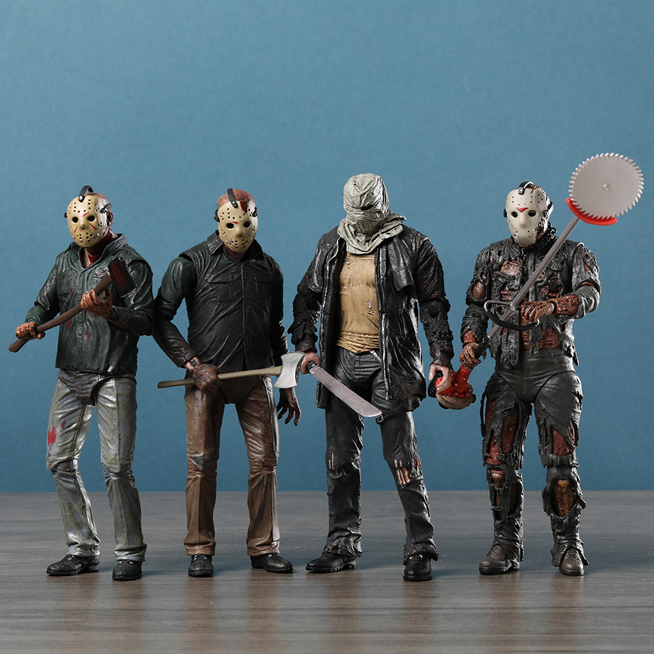 NECA ภาพยนตร์สยองขวัญตัวละคร Jason Action Figure รูปที่สะสมของเล่น ...
