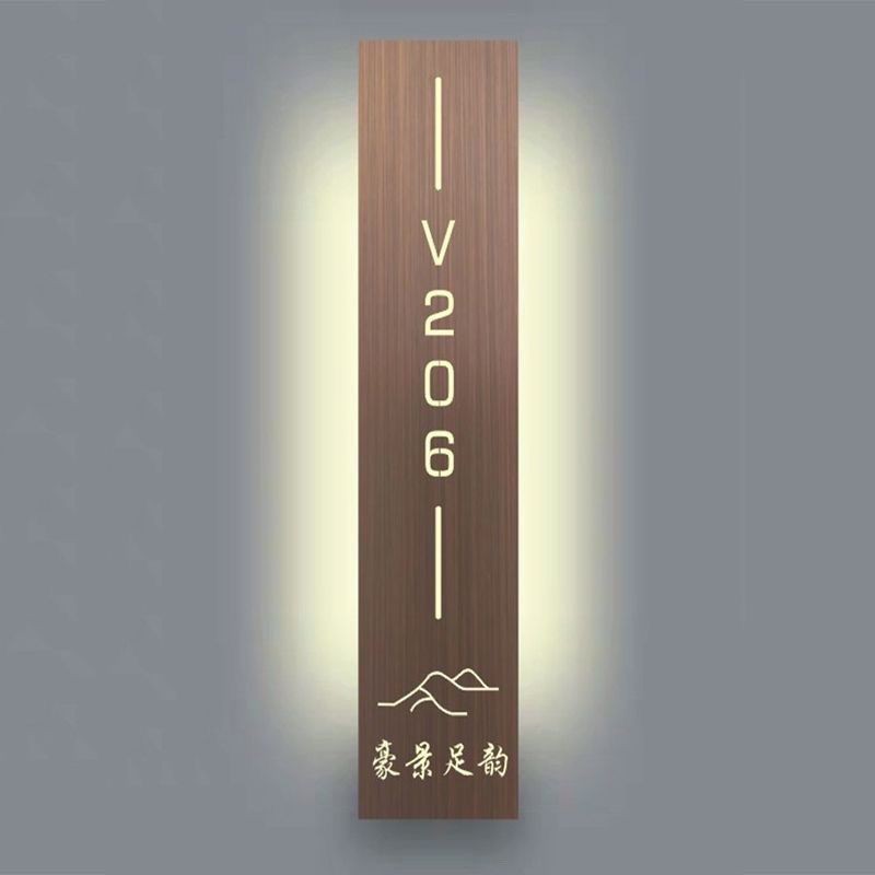สแตนเลส Luminous House Number Foot Bath House Number Luminous Beauty ...