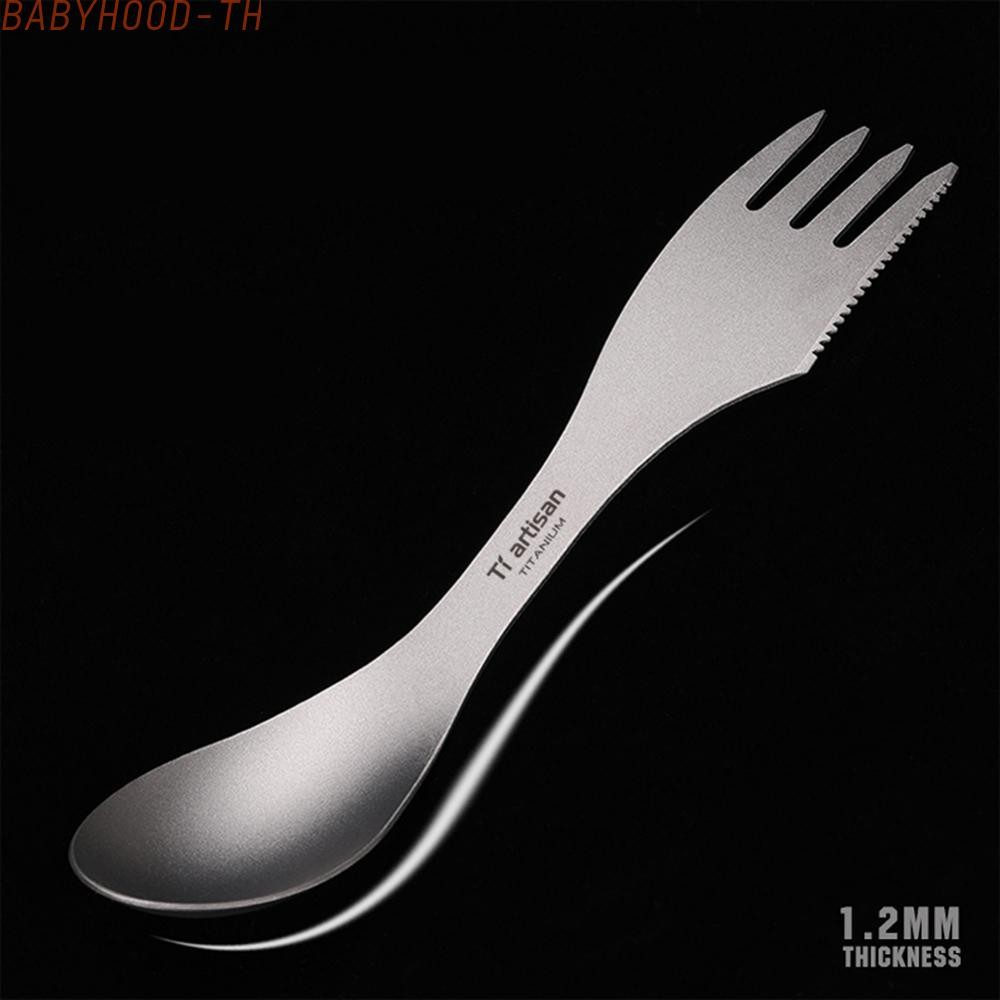 ⭐ BIG DISCOUNTS⭐ Spork Combo Cutter Edge Hiking Outdoor Picnic แบบพกพา ...
