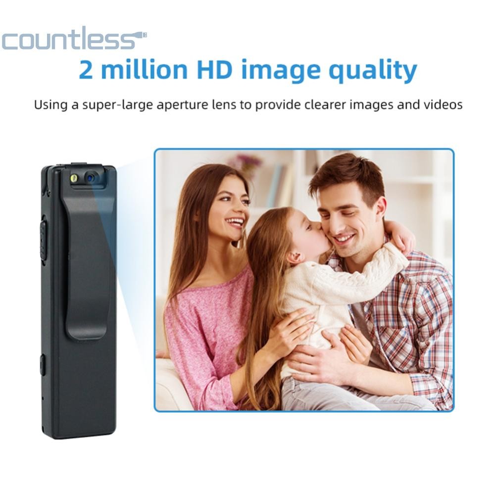 2mp HD Screen Mini Body Camera Wearable Dv Audio Cam Security พร้อมไฟ ...