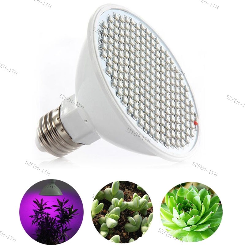 Full Spectrum LED Grow Light Hydroponics Lighting 12W E27 LED 166 Leds สีแดงและ 34 Leds Blue ...