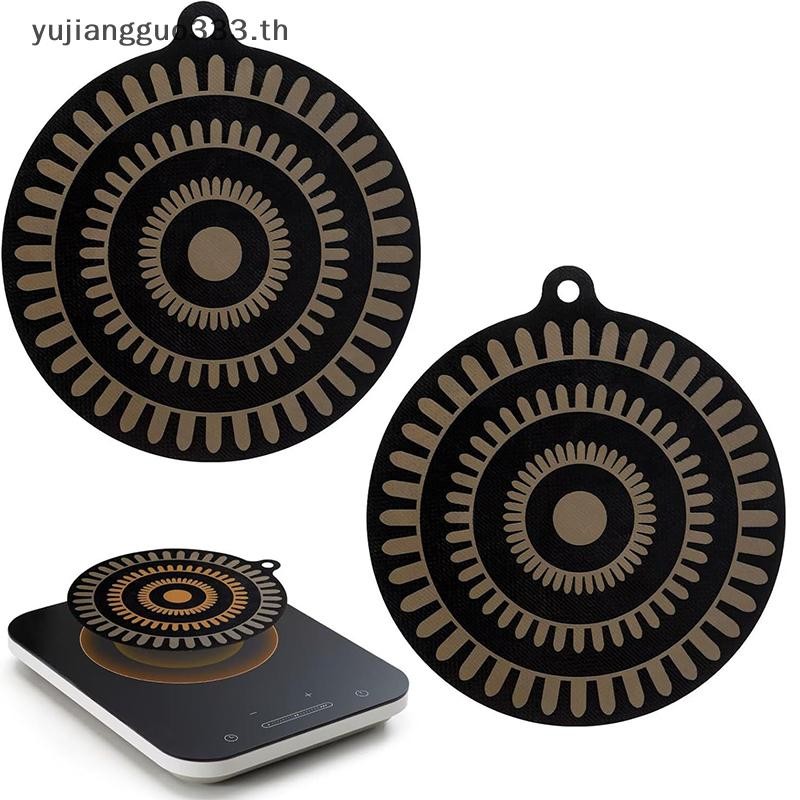 # Yujiang # 1 ชิ้น Induction Cooktop Mat ทนความร้อน Hob Protector Mats พร้อมการออกแบบเปลี่ยนสี ...