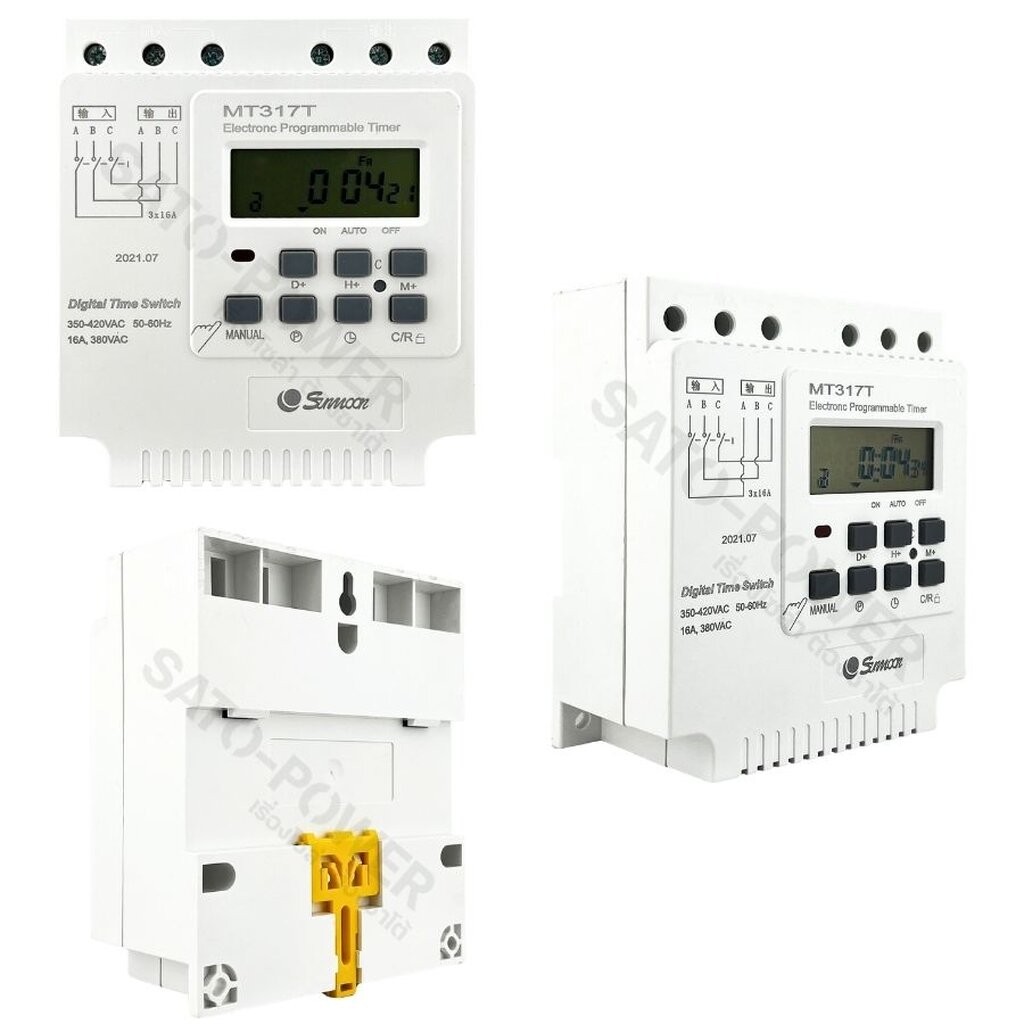 SUNMOON Digital Timer Switch รุ่น KG317T 380Vac 3เฟส สวิตซ์ตั้งเวลาแบบ ...